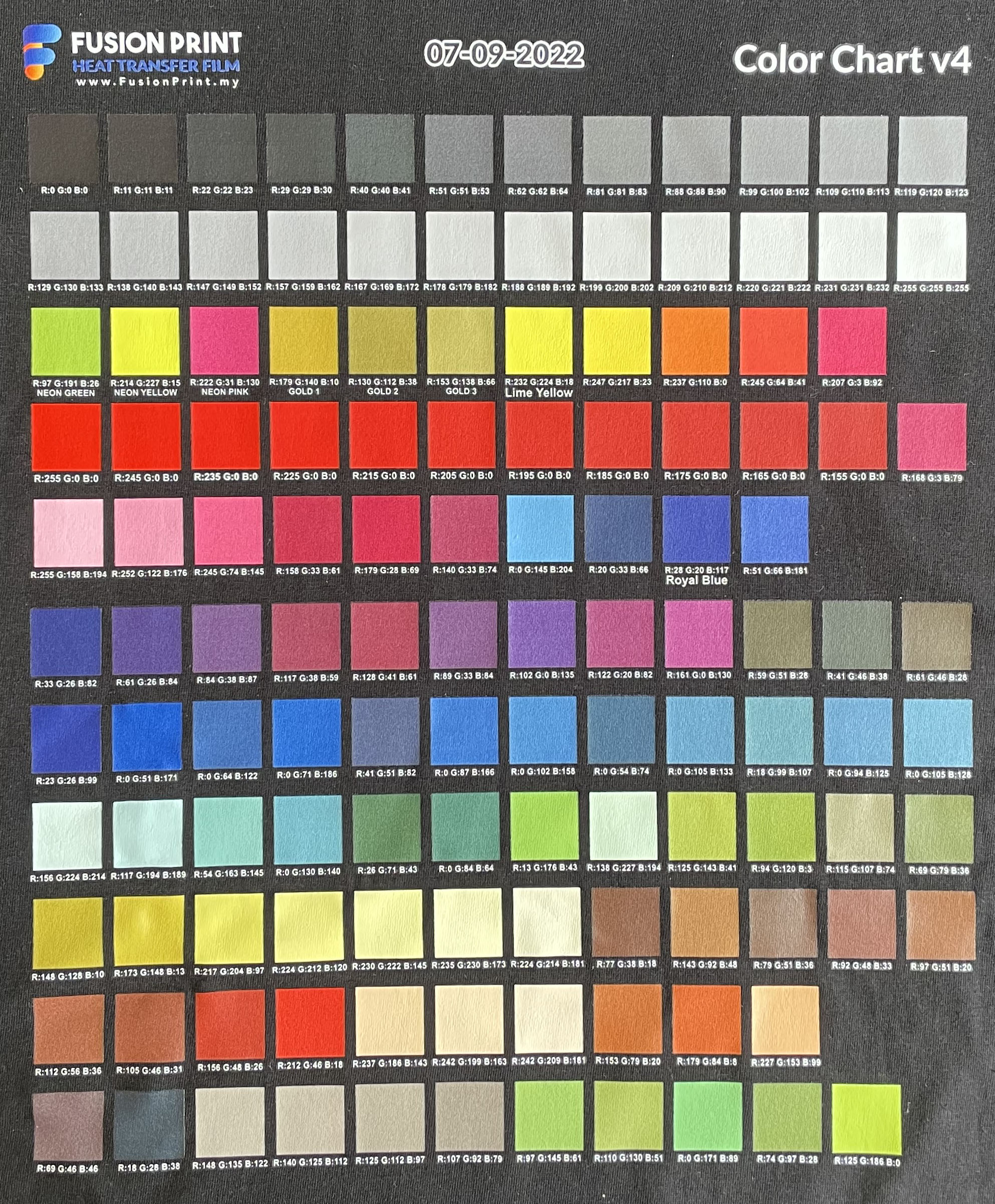 Cut Sheet Transfer 13 x 13 inch – Fusion Print