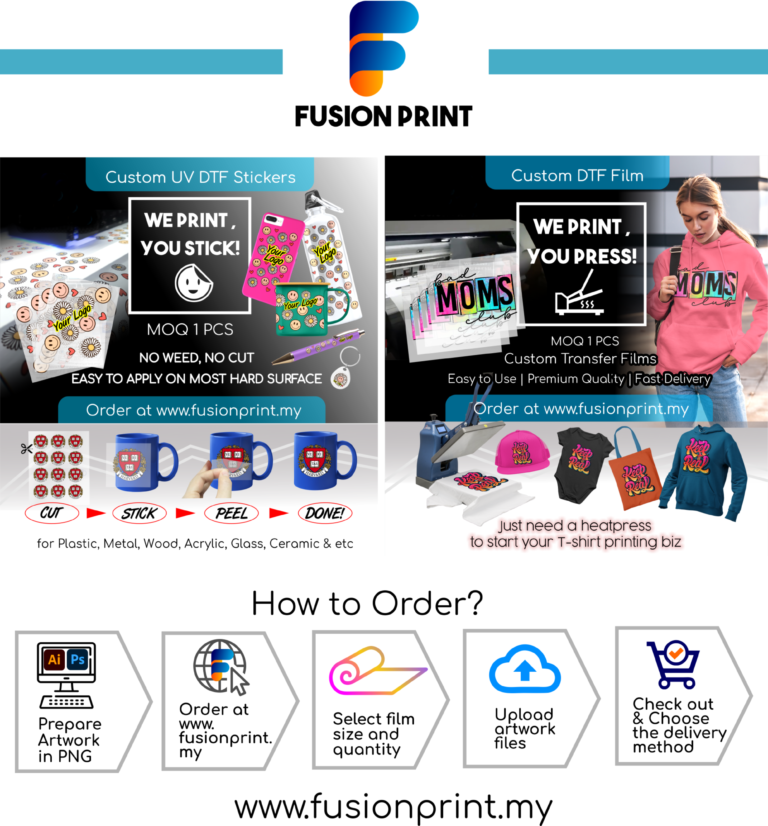 Fusion Print – DTF Heat Transfer, UV DTF, Screen Transfers