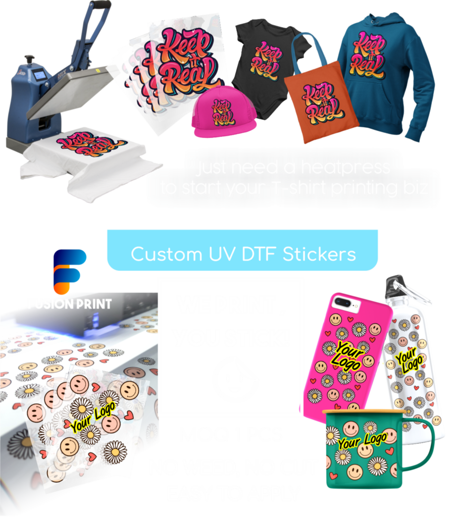 Fusion Print – DTF Heat Transfer, UV DTF, Screen Transfers
